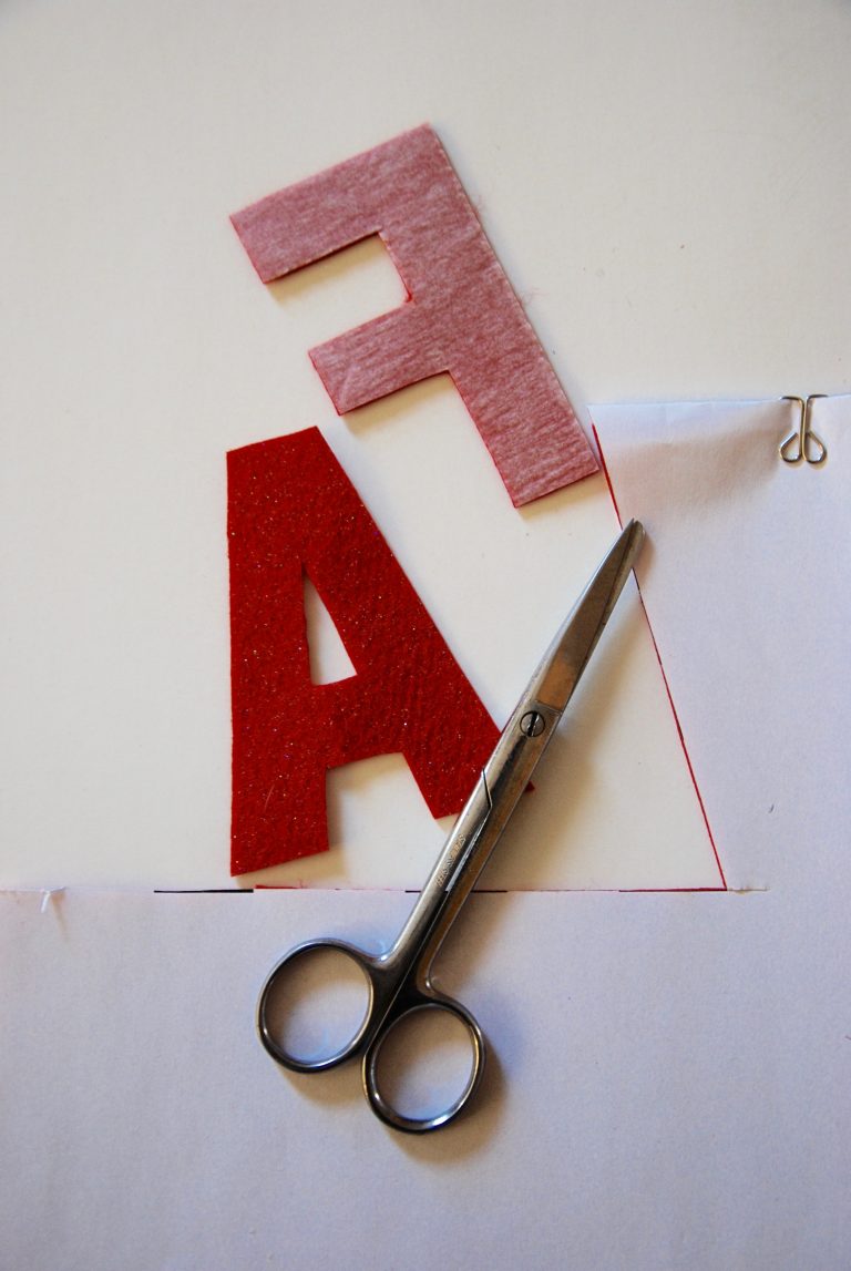 DIY Iron On Felt Letter Holiday PJ's - Showit Blog